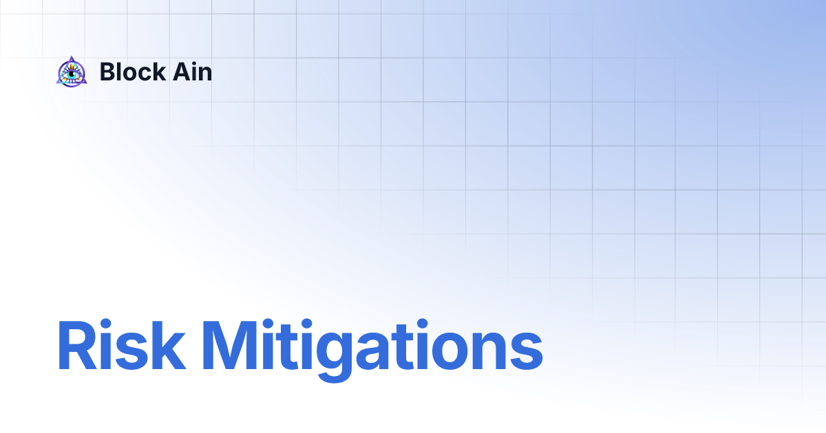 Risk Mitigations | Block Ain